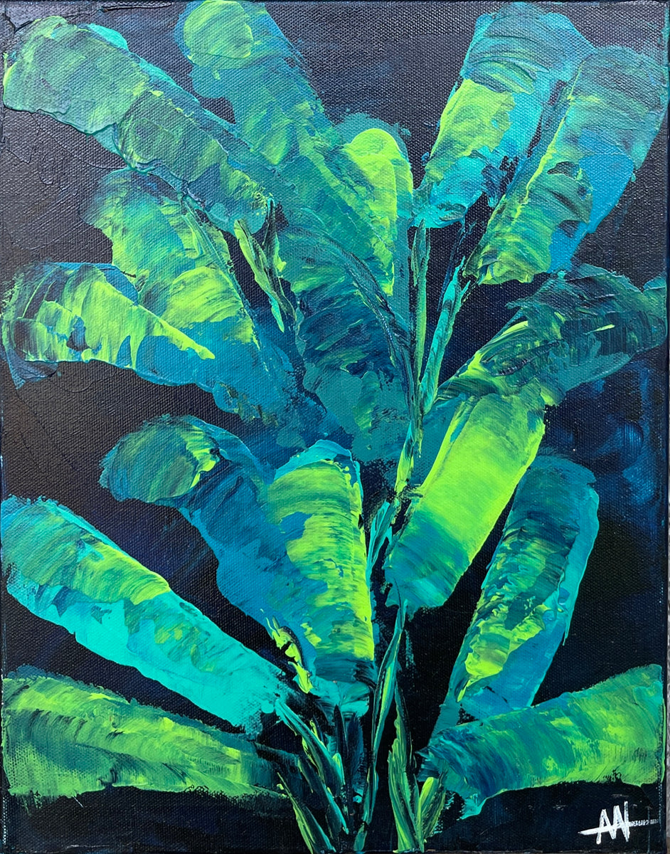 Palm Leaves One 11”x14” – Amanda Ray Newman